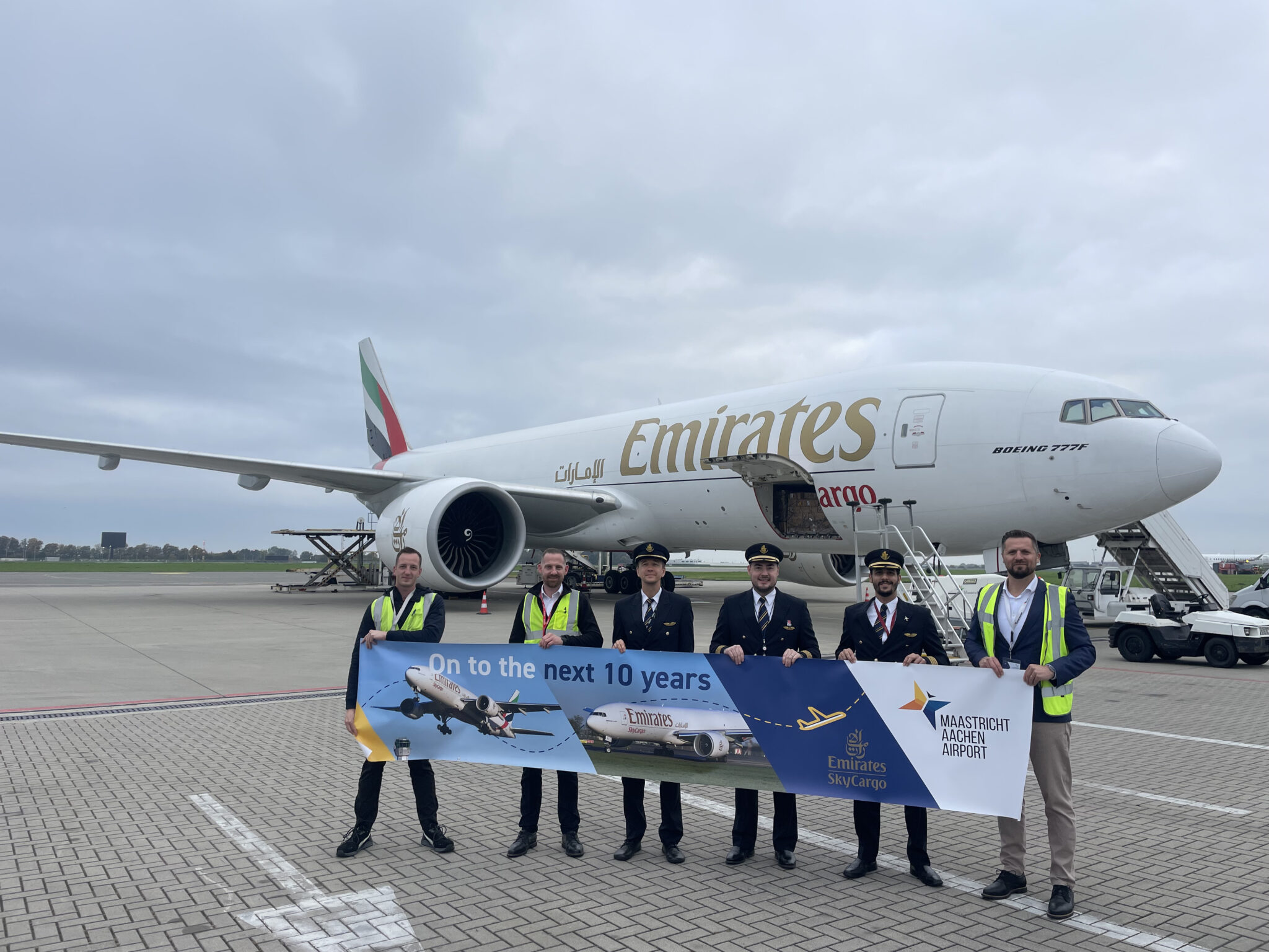 Maastricht Aachen Airport celebrates 10 years of Emirates SkyCargo ...
